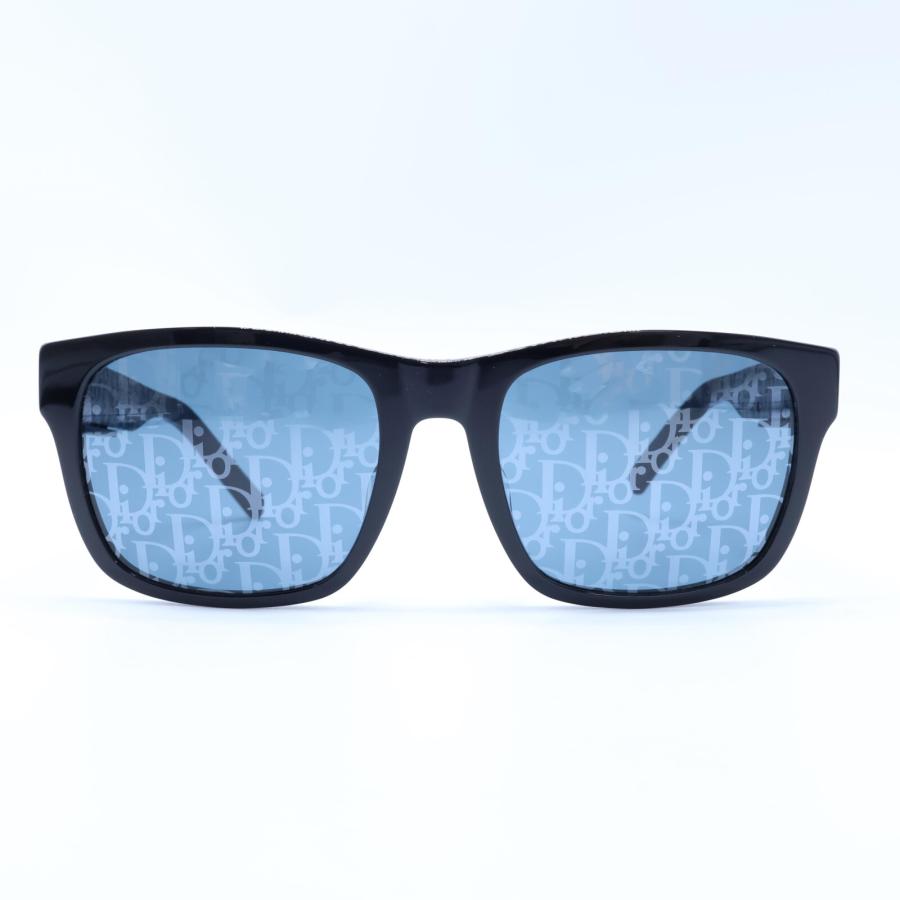 美品 DIOR ディオール DB23S2FRT_10B8 DiorB23 S2F レクタンギュラー サングラス 58 20 145 ブラック ...