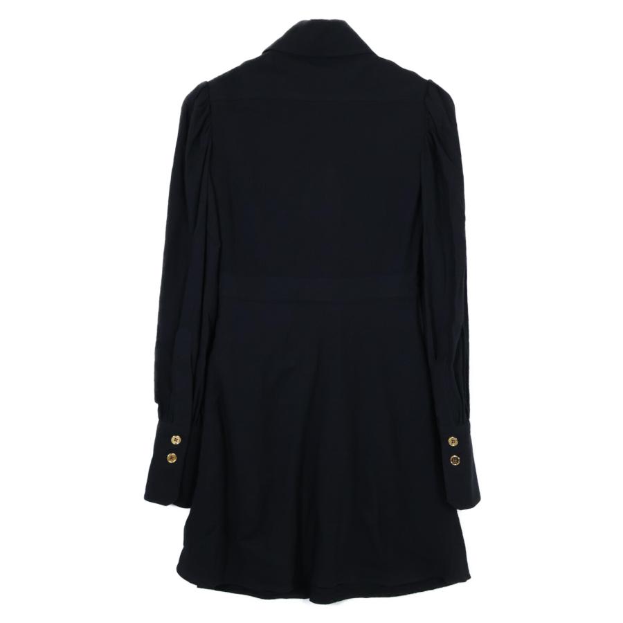 PATOU パトゥ DR14201679998 ブラック 金ボタン ワンピース 34