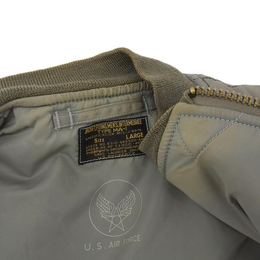 Pherrow's フェローズ C.C.MASTERS USAF MA-1 フライトジャケット メンズ グレー系 L : 6877100000003694 : ブランドリユースショップエコス ...