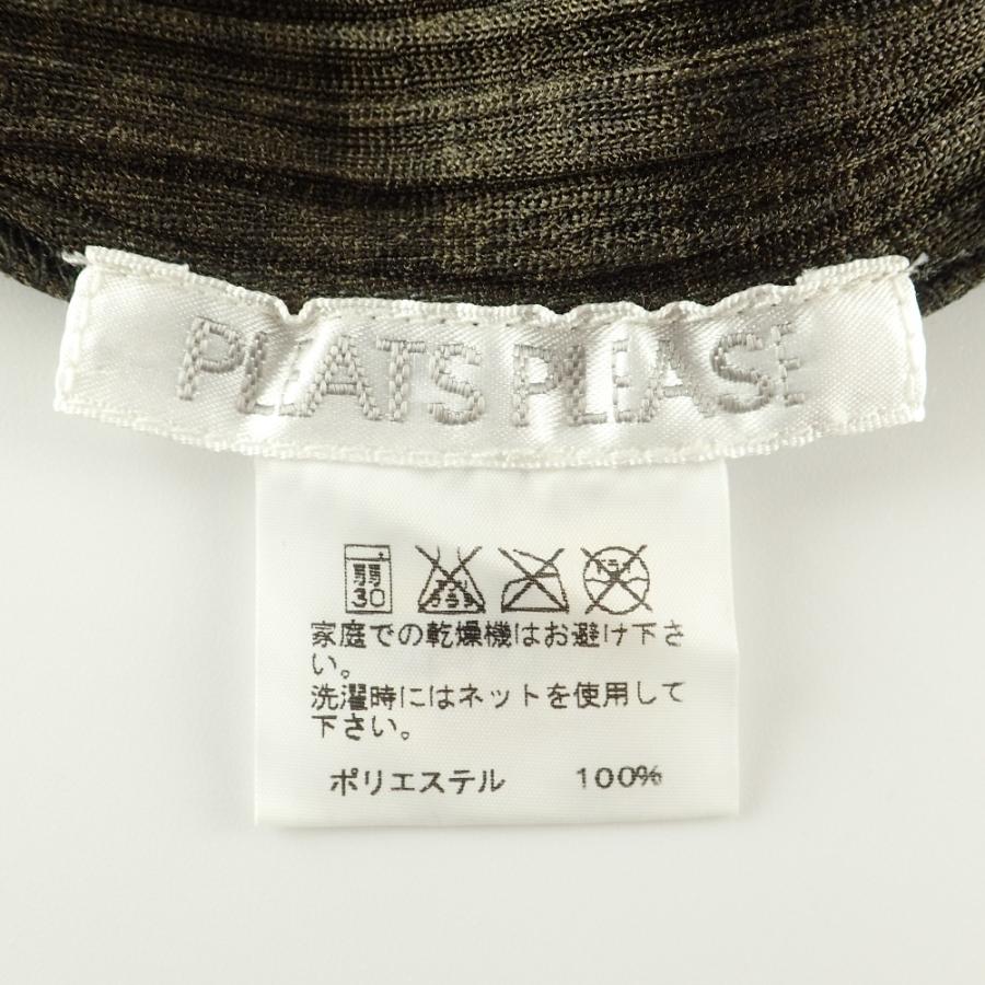 美品/ PLEATS PLEASE プリーツプリーズ PP91-JD125 プリーツ ボタンダウン シャツ/ トップス 3 カーキ レディース ...