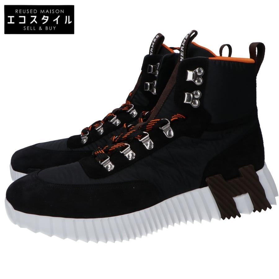 HERMES エルメス ブラック クライム スニーカー シューズ 43 メンズ : ブランドリユースショップエコスタイル - 通販 - Yahoo!ショッピング