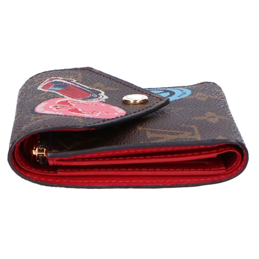 LOUIS VUITTON 16年限定 M62151 ワールドツアーポルトフォイユヴィクトリーヌ モノグラム/ステッカーデザインコンパクト ...