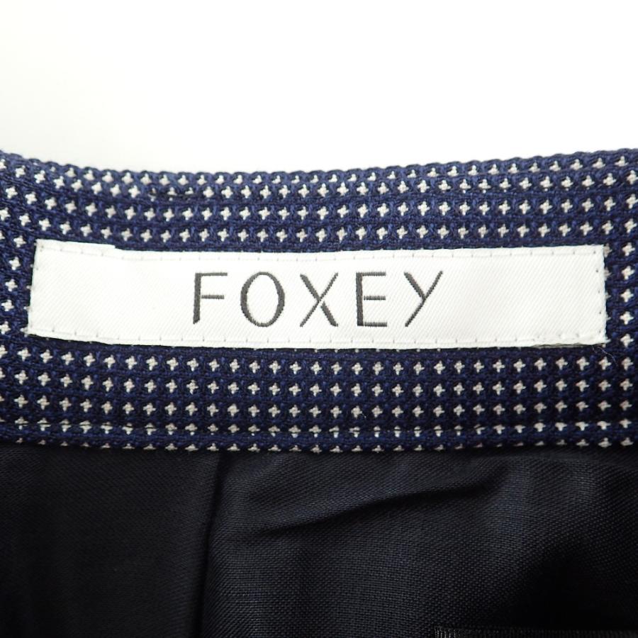 FOXEY フォクシー 37669 フレンチシック スカート 38 ネイビー レディース : ブランドリユースショップエコスタイル - 通販 - Yahoo!ショッピング