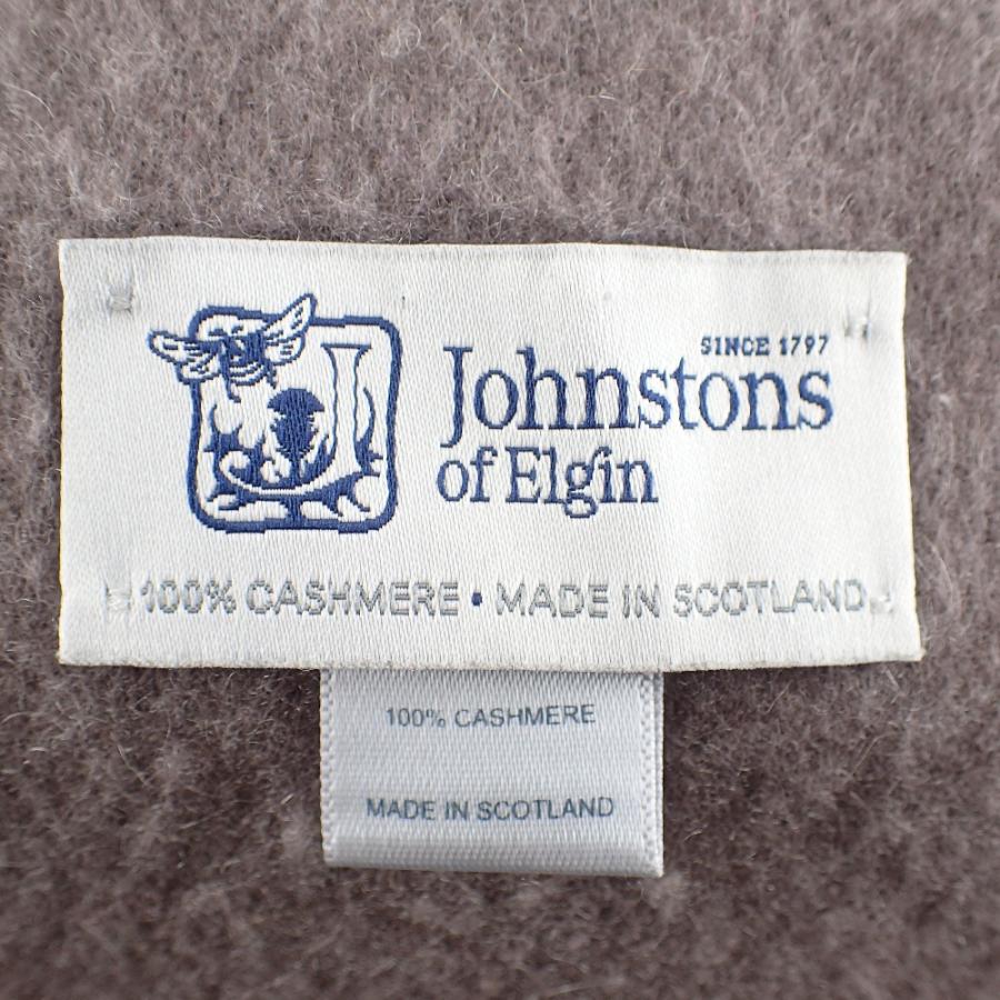 美品 JOHNSTONS ジョンストンズ カシミヤ100％ フリンジ 大判 ストール(肩掛け) グレー : ブランドリユースショップエコスタイル - 通販 - Yahoo!ショッピング