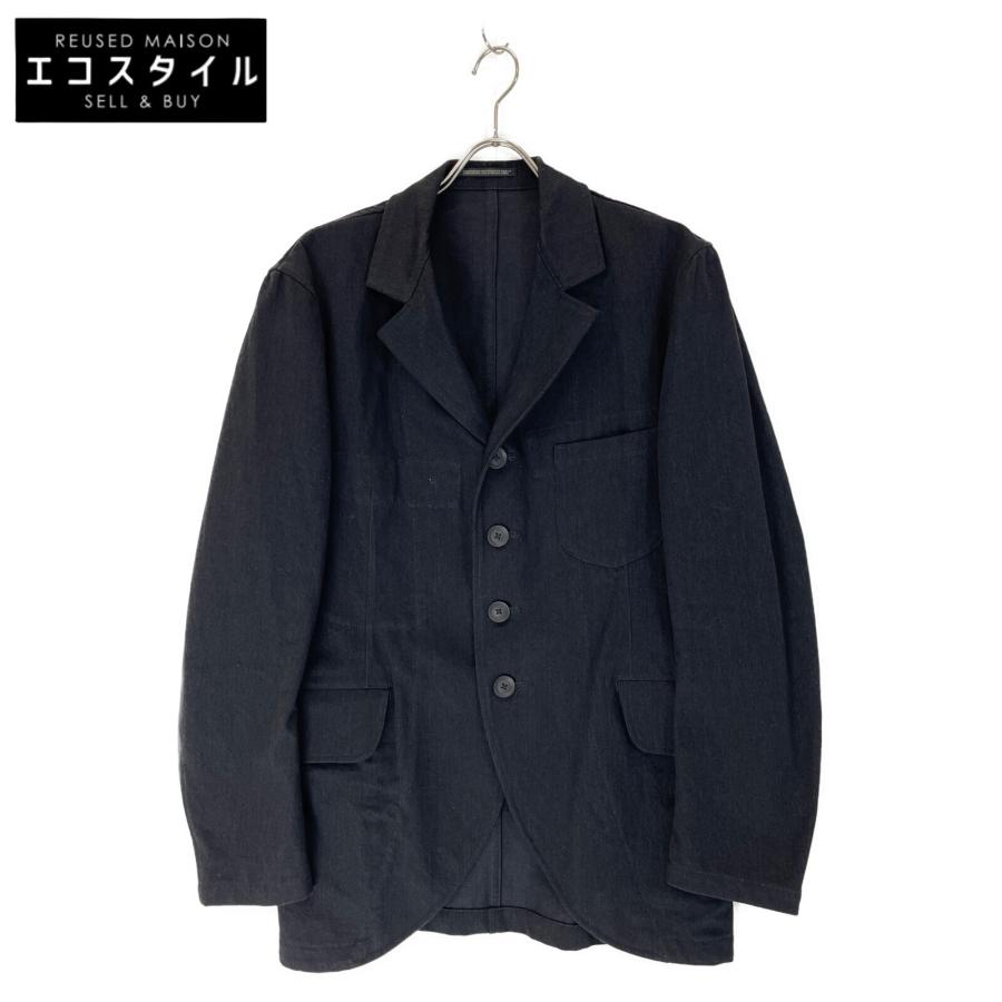 Yohji Yamamoto POUR HOMME ヨウジヤマモトプールオム HG-J55-036 12オンスデニムジャケット 2 ブラック メンズ : ブランドリユースショップエコスタイル ...