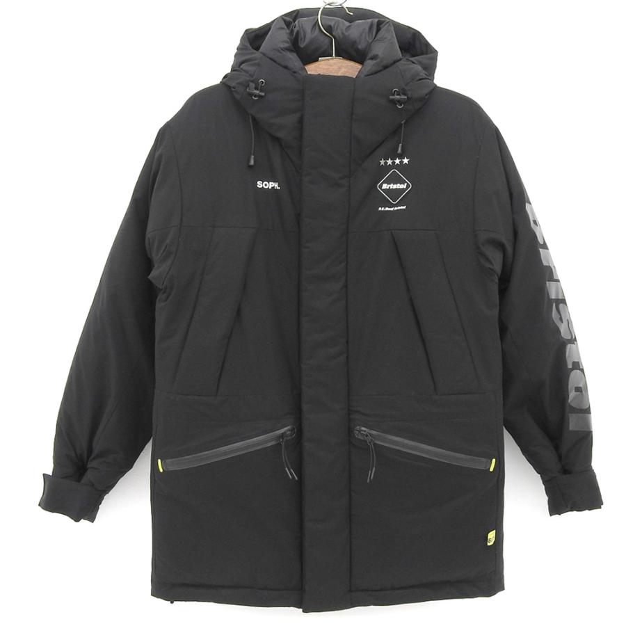 F.C.Real Bristol F.C.R.B. エフシーアールビー DOWN BENCH COAT ダウン ジャケット コート メンズ 黒 ブラック M 189043 : ブランドリユース ...