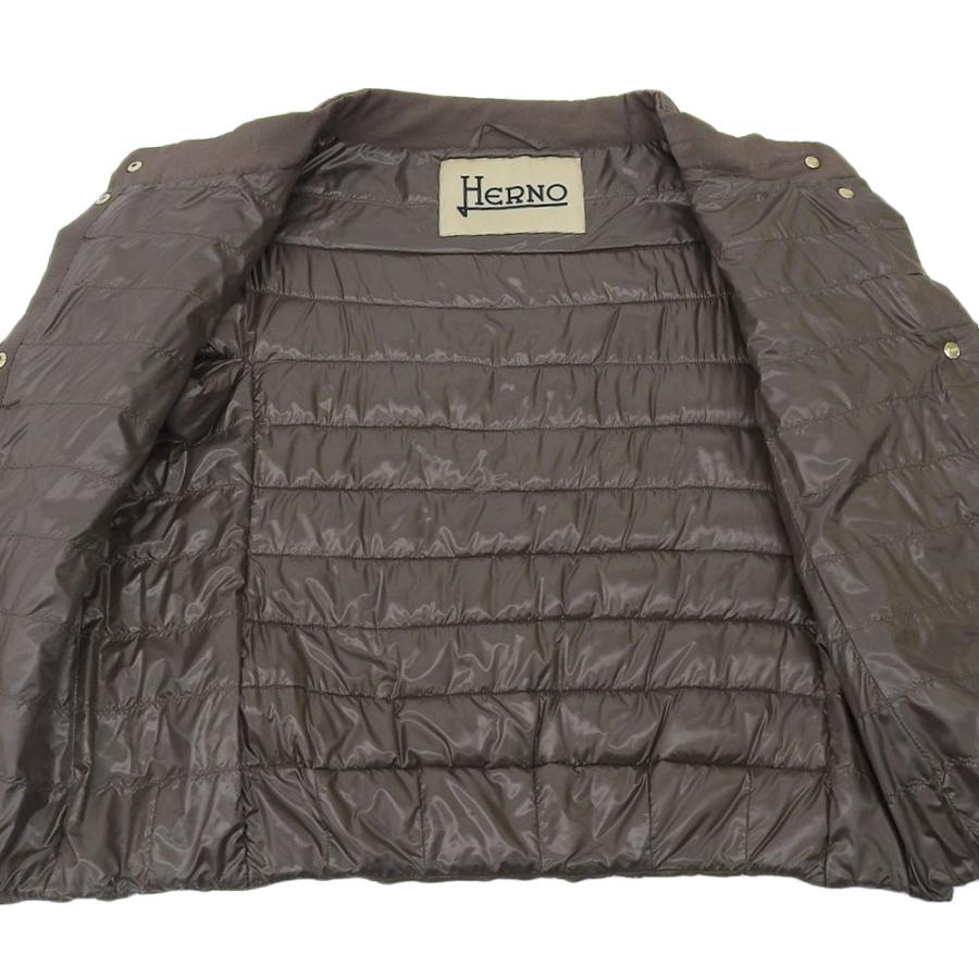 HERNO 美品 ヘルノ 中綿ジャケット レディース ブラウングレー 42 15365-14548 : ブランドリユースショップエコスタイル - 通販 - Yahoo!ショッピング