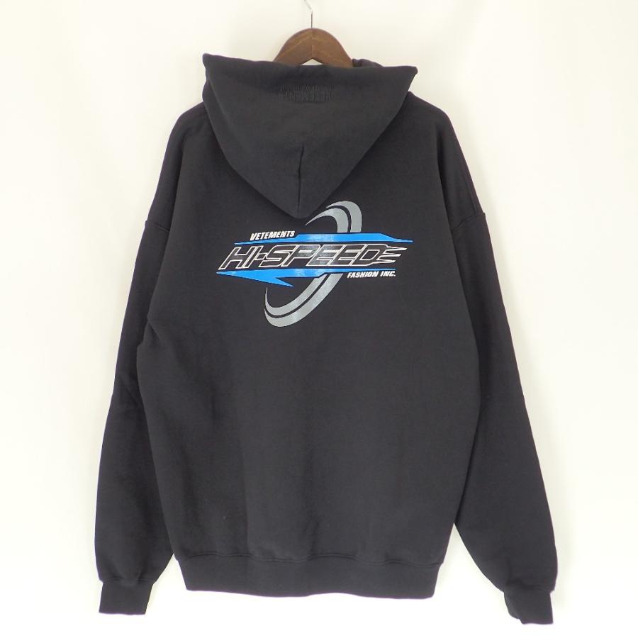 Vetements ヴェトモン 22年 UA53HD500B ブラック Hi-Speed フーディトレーナー XS トップス コットン メンズ ...