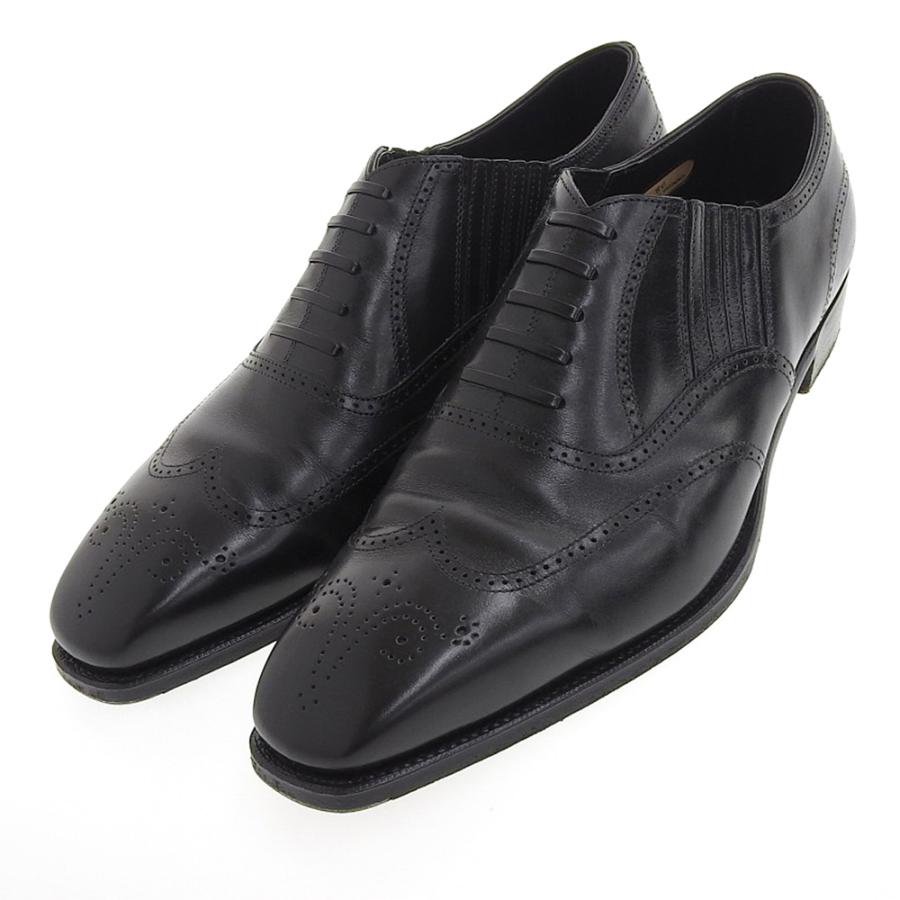 ANTHONY CLEVERLEY アンソニークレバリー チャーチル サイドエラスティック シューズ メンズ ブラック 8E : ブランド ...