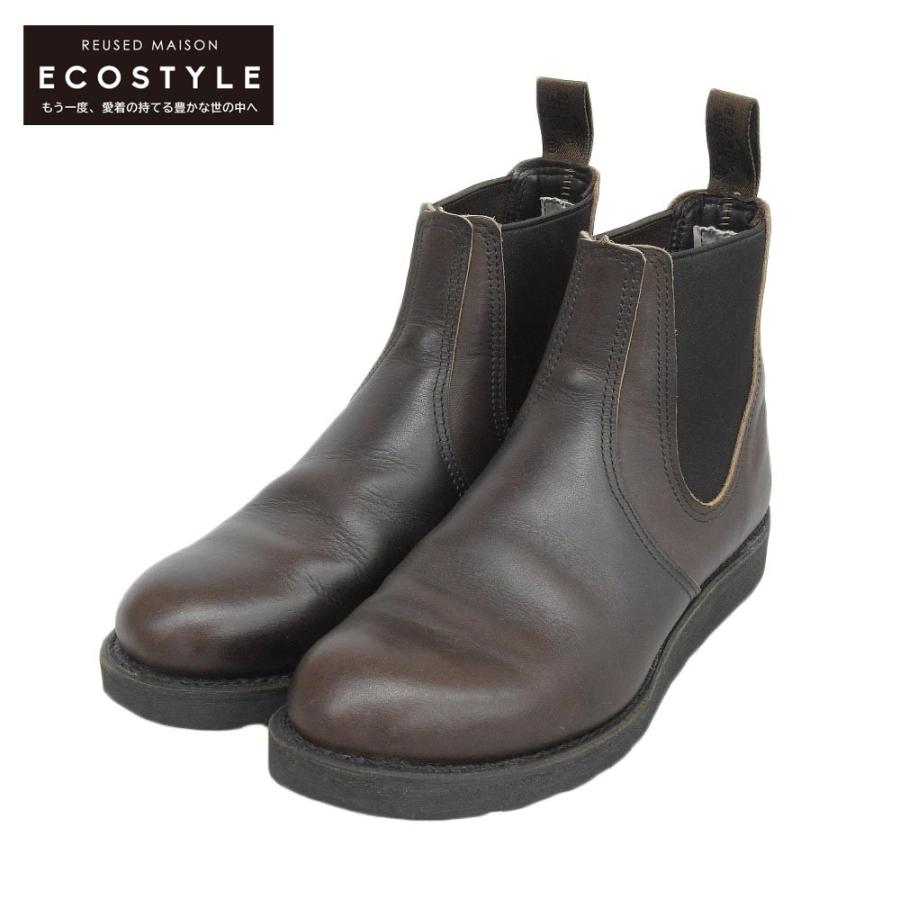 RED WING レッドウィング クラシックチェルシー サイドゴアブーツ シューズ メンズ ブラウン 7.5 3191 : ブランドリユース ...