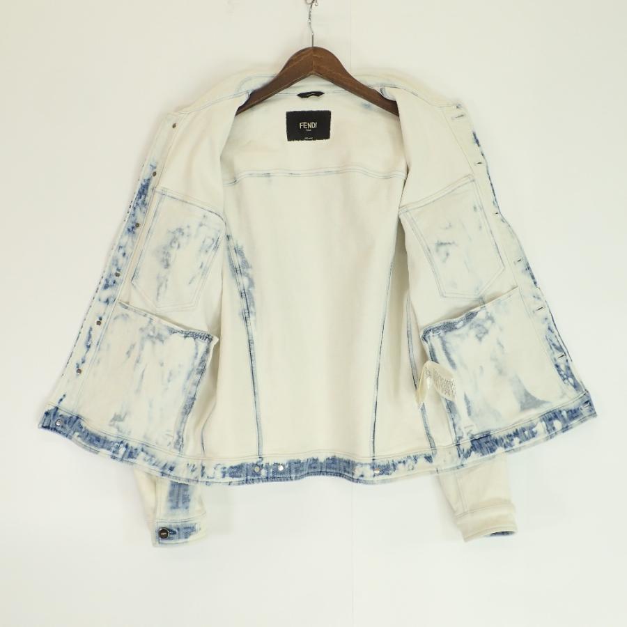 FENDI 国内正規/22年製/ フェンディ FW1027 ブリーチ デニムジャケット 46 ブルー メンズ : ブランドリユースショップエコスタイル - 通販 - Yahoo!ショッピング