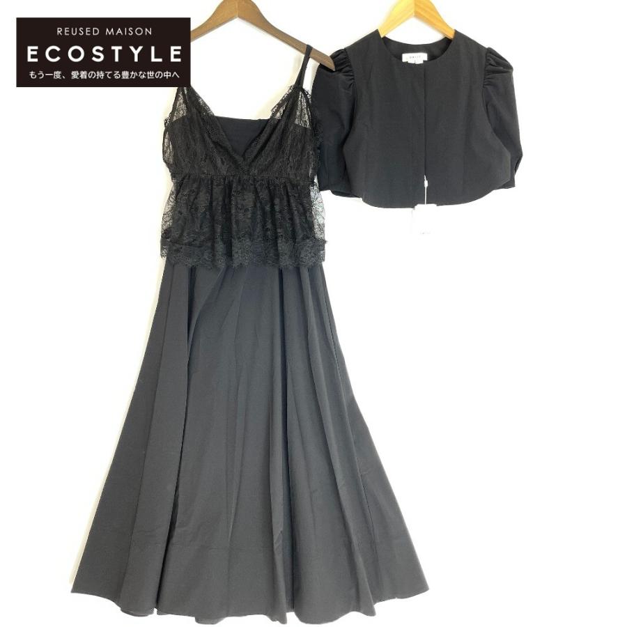 AMERI アメリ 23SS 02310531380 ブラック MANY WAY TRIO BARE DRESS M ワンピース ナイロン レディース 中古 : ブランドリユースショップエコス ...