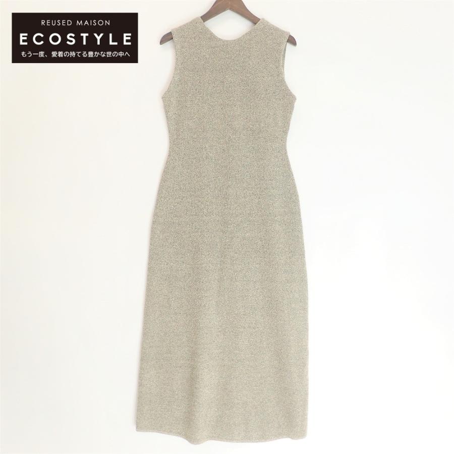 AMERI アメリ 23SS 02310591400 ベージュ LOOP YARN SEMI FLARE KNIT DRESS ベージュ M ワンピース アクリル レディース 中古 ...