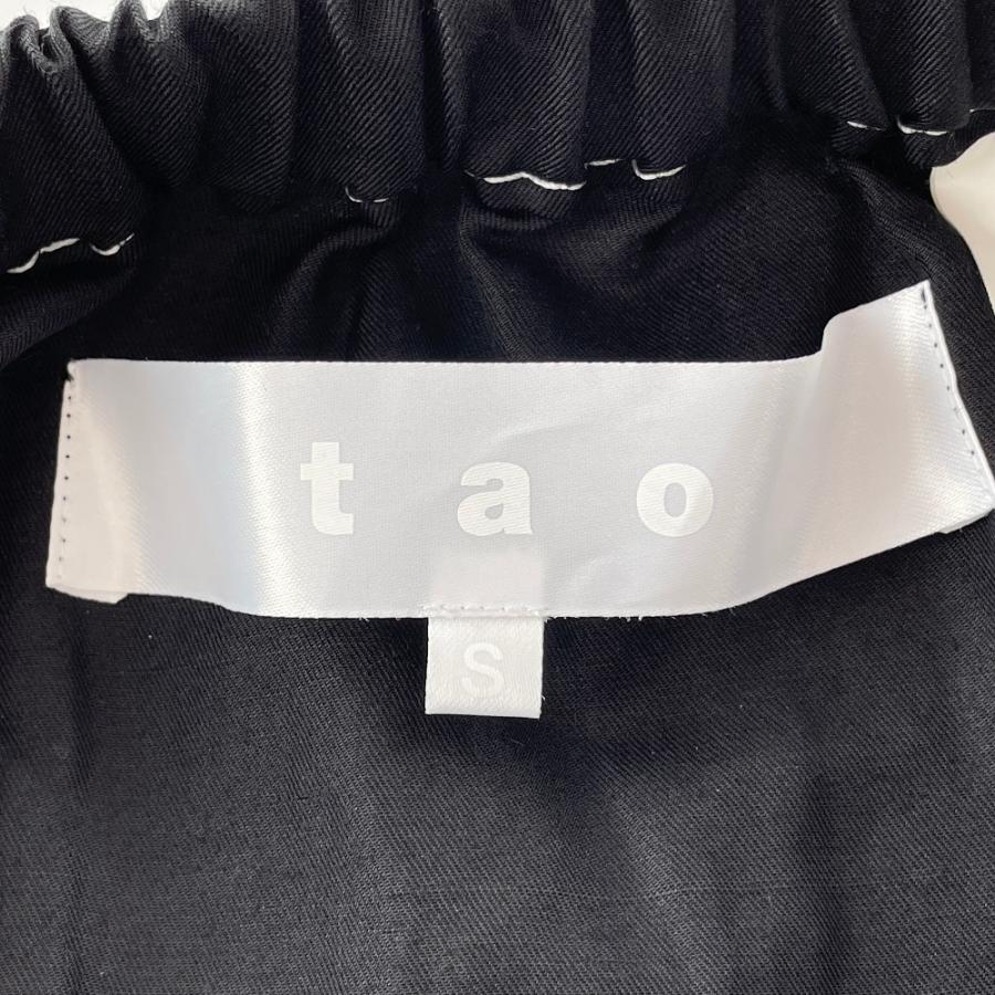 TAO COMME des GARCONS タオ コムデギャルソン 23SS TK-S022 コットンリネンスカート ブラック S スカート ...