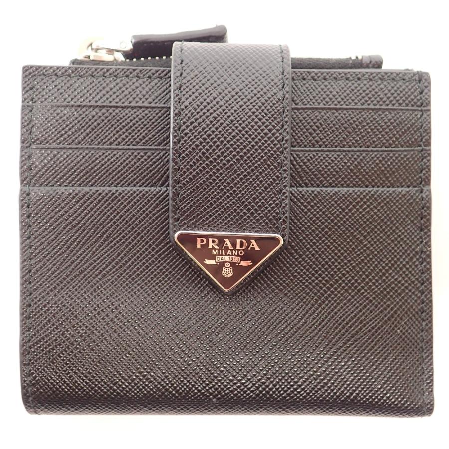 PRADA 新品同様 プラダ 2MC066_2DYG_F0002 SAFFIANO TAB サフィアーノタブ カードケース ブラック レディース : ブランドリユースショップエコスタイル ...