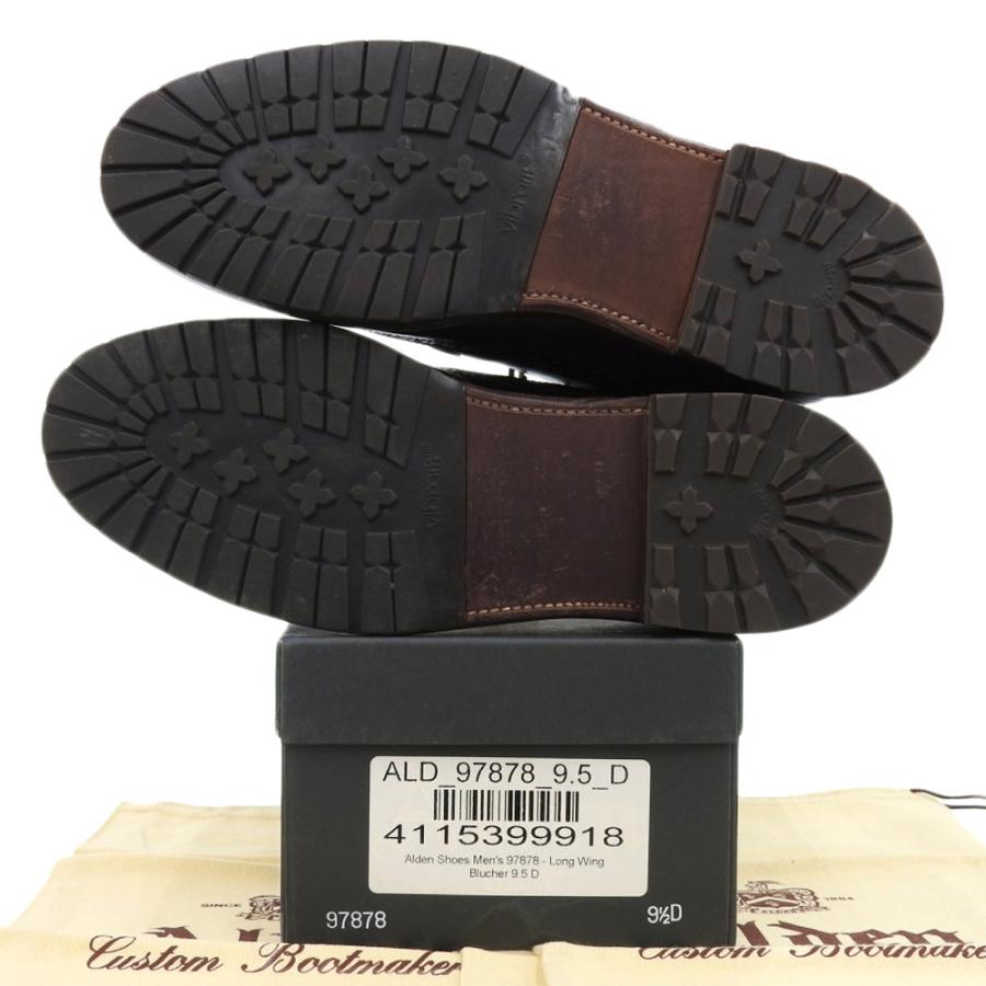 ALDEN Alden オールデン クロムエクセルレザー ロングウィングチップシューズ メンズ ブラウン 9 1/2 D7606 : ブランド ...