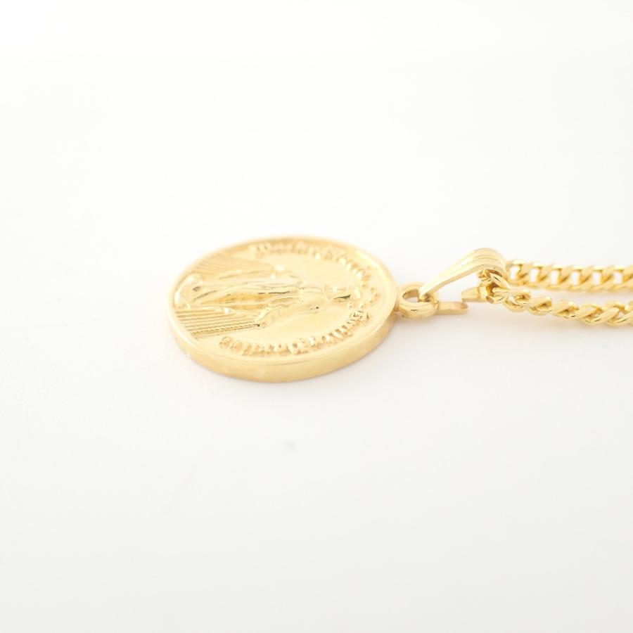 美品 WACKO MARIA ワコマリア WMGP-NL05 SILVER925 COIN NECKLACE コイン ネックレス GOLD ...