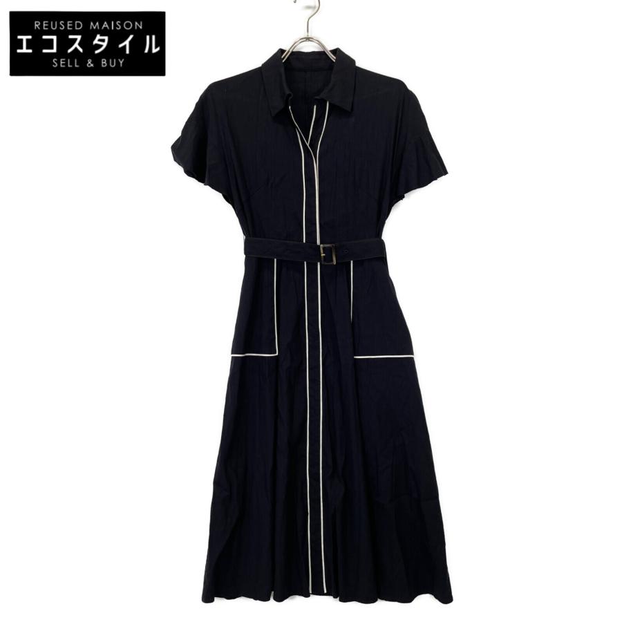 ANAYI アナイ 23年製 ブラック ホワイトライン 半袖ワンピース 34 ワンピース リネン レディース 中古 : ブランドリユースショップエコスタイル - 通販 - Yahoo!ショッピング