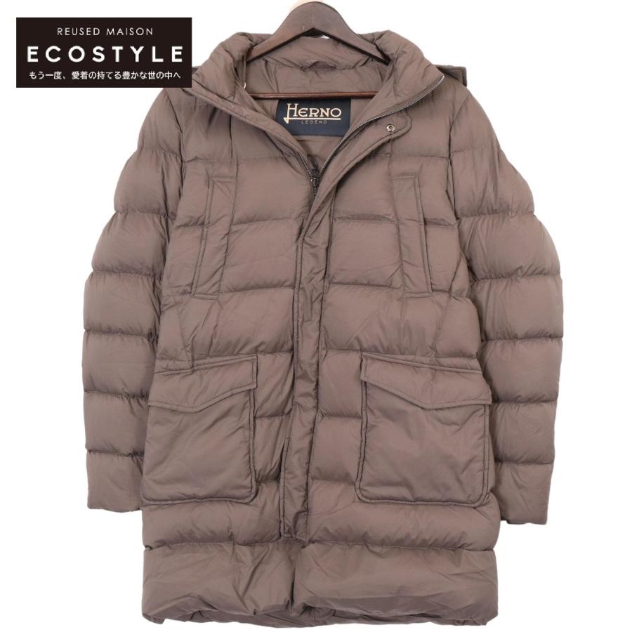 HERNO ヘルノ 46281-40820 レジェンド イルフーデッドダウンコート グレー 44 コート ナイロン メンズ 中古 : ブランドリユースショップエコスタイル - 通販 ...
