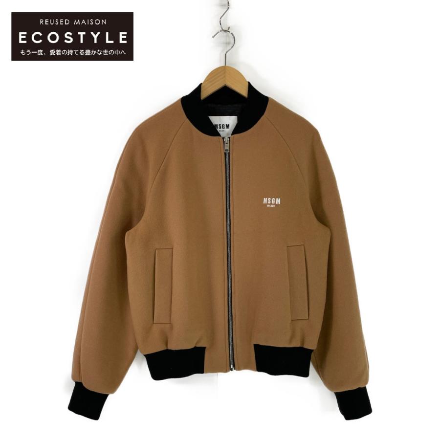 MSGM エムエスジーエム キャメル 2940MH29X MA-1 ブラック 46 ジャケット ウール メンズ 中古 : ブランドリユースショップエコスタイル - 通販 - Yahoo!ショッピング