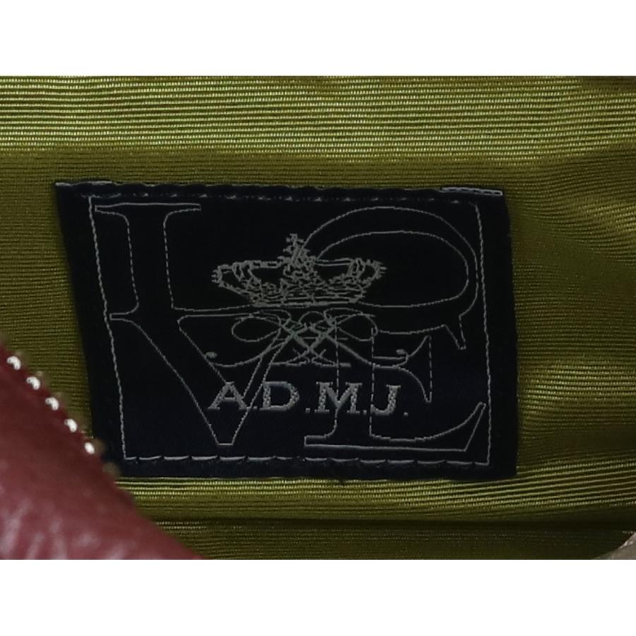 新品/ A.D.M.J. Accessoires De Mademoiselle ADMJ 21SS01005 レザー 2WAYショルダー ミニ ボストンバッグ ボルドー レディース ...