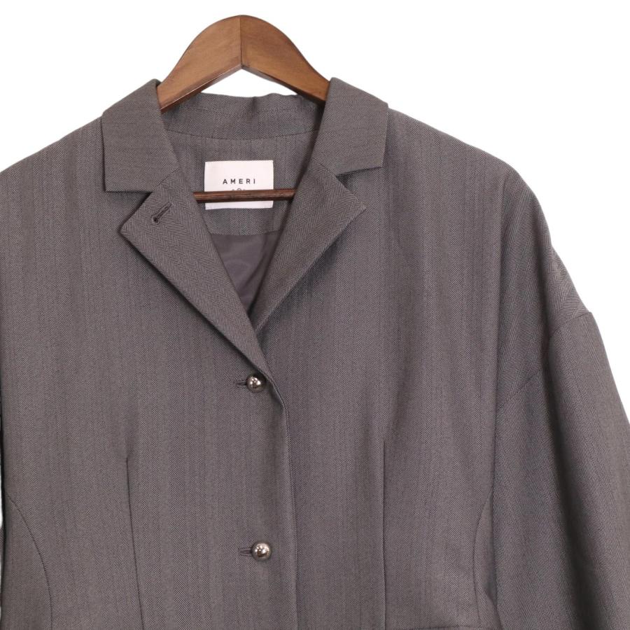 AMERI アメリ 2WAY HERRINGBONE JACKET DRESS グレー M ワンピース ポリエステル レディース 中古 : ブランドリユースショップエコスタイル - 通販 ...