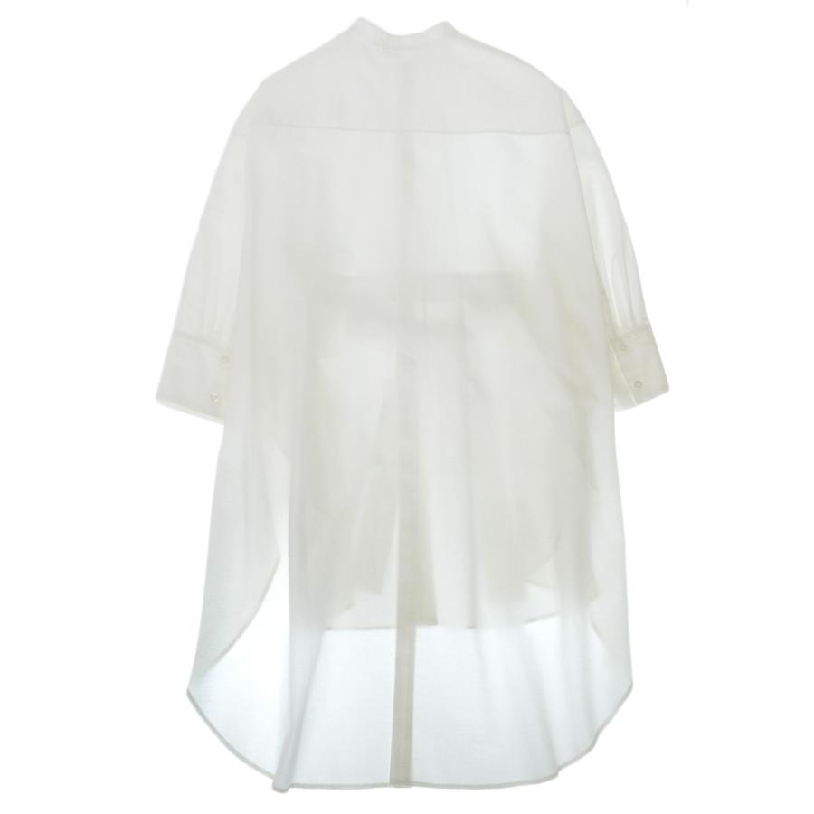 美品 LE PHIL ル フィル ポリエステル×コットン サークル オーバー ブラウス トップス レディース ホワイト F 534 ...