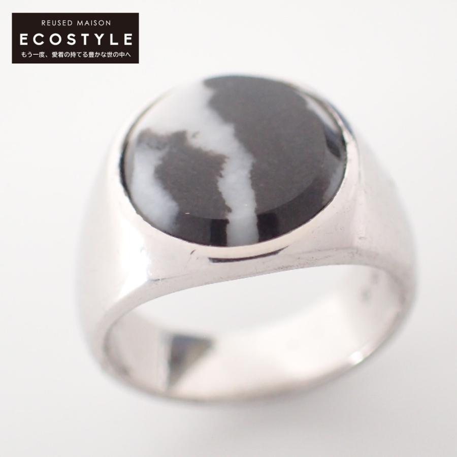 TOMWOOD トムウッド R74IEZEB01S925 925 OVAL ZEBRA MARBLE Ring リング・指輪 58 シルバー ...