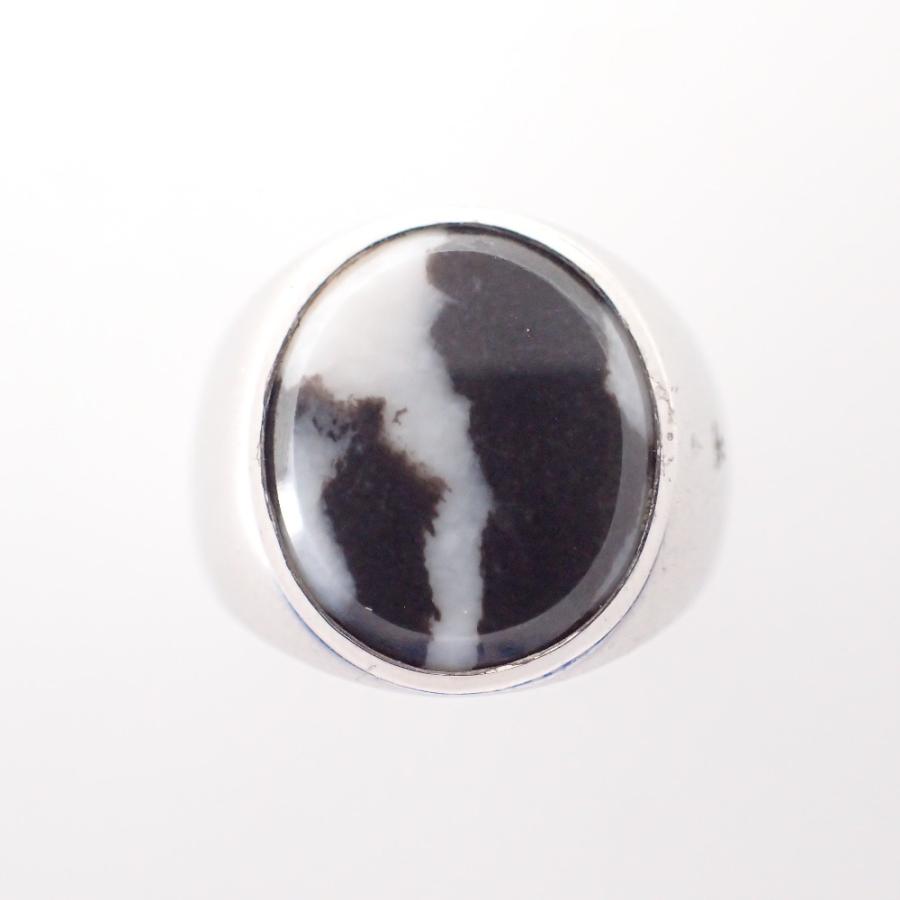 TOMWOOD トムウッド R74IEZEB01S925 925 OVAL ZEBRA MARBLE Ring リング・指輪 58 シルバー ...