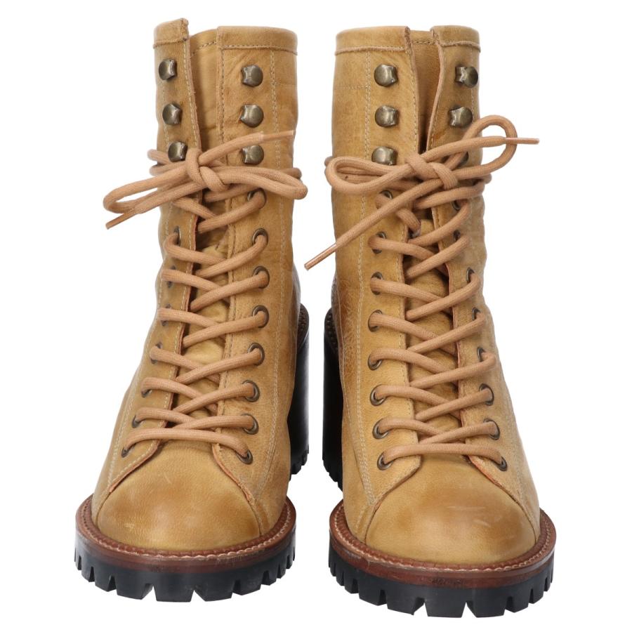 MAISON EUREKA メゾンエウレカ LINEMAN BOOTS レースアップ ブーツ/ シューズ 36 ブラウン レディース : ブランドリユースショップエコスタイル - 通販 ...
