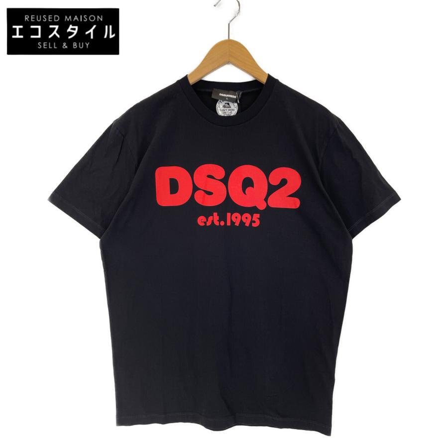 DSQUARED2 ディースクエアード 23年製 S74GD1086 S23009 DSQ2ロゴ クルーネックカットソー トップス L ...