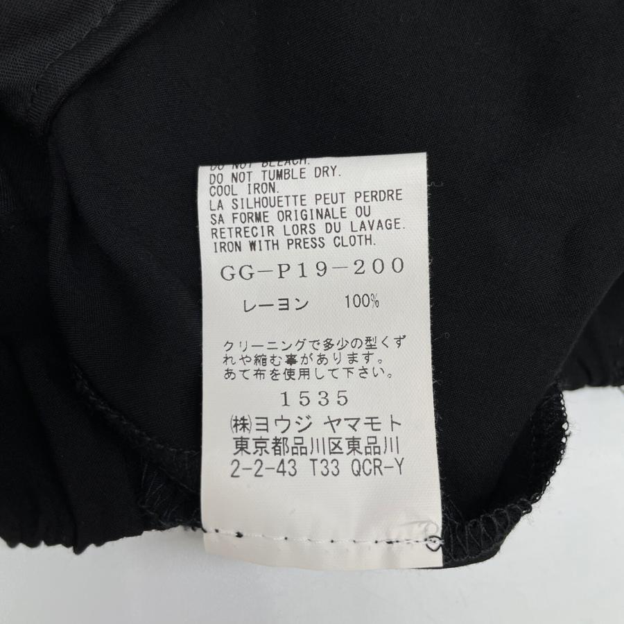 Ground Y グラウンドワイ 22SS GG-P19-200 ブラック レーヨンラップパンツ ブラック 3 ボトムス レーヨン レディース 中古 : 7765400000053328 ...