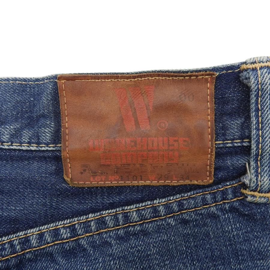 WAREHOUSE ウエアハウス 2ND-HAND 1101 USED WASHセコハン ボタンフライ デニム ジーンズ メンズ インディゴ W29 L34 : ブランドリユースショップエコス ...