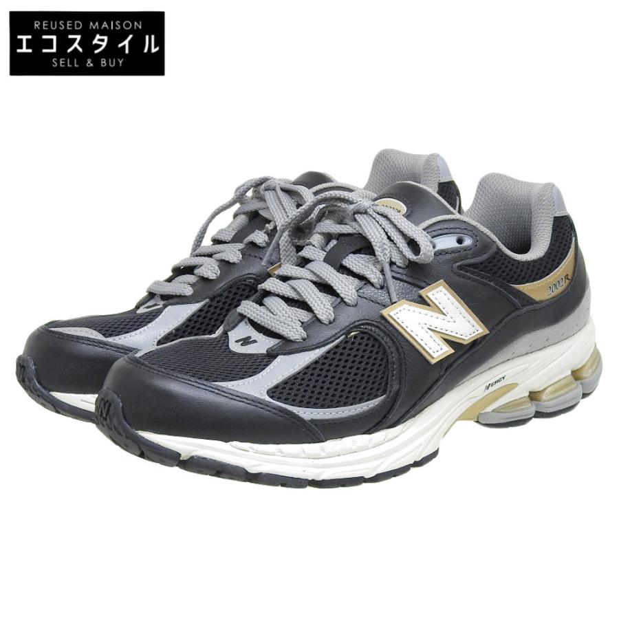 New Balance 新品同様 NEW BALANCE ニューバランス 2002R Black/Metallic Gold スニーカー ...