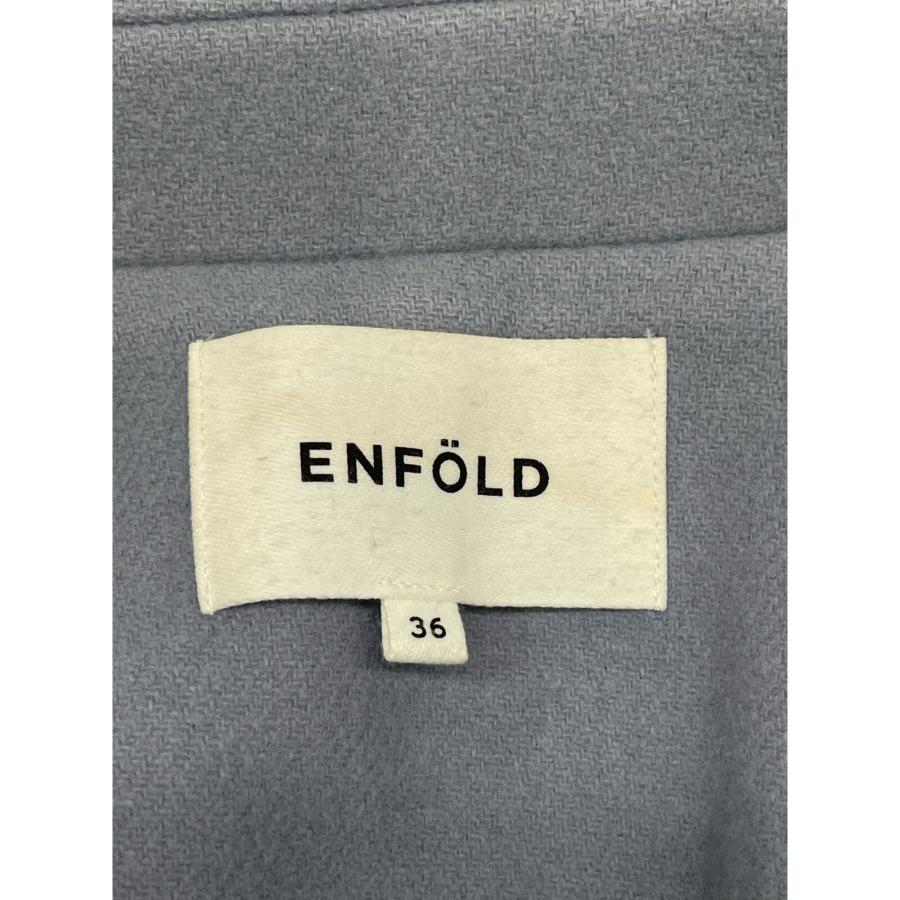 ENFOLD（エンフォルド） 300CA330-1650 ダブルフェイス立体ポケット コート 36 ブルー レディース : ブランドリユースショップエコスタイル - 通販 - Yahoo!ショッピング