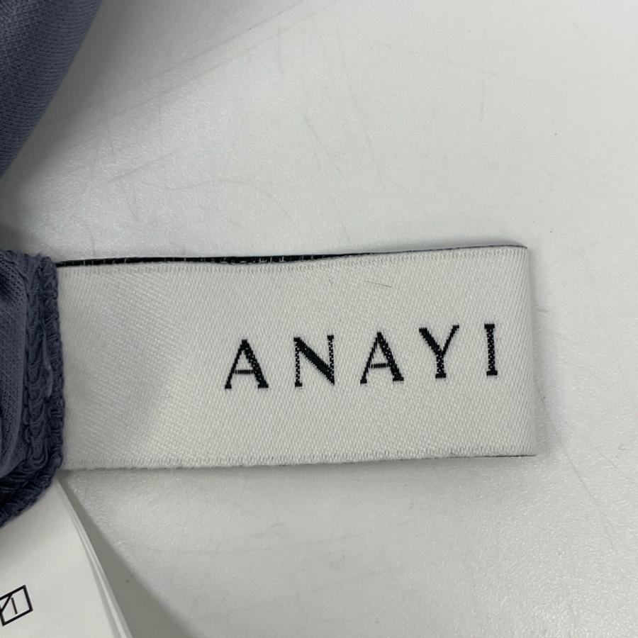 美品/23年製 ANAYI アナイ 10231714730 モクロディ刺繍袖 ワンピース 36 ブルー レディース : 7765400000058405 : ブランドリユースショップエコス ...