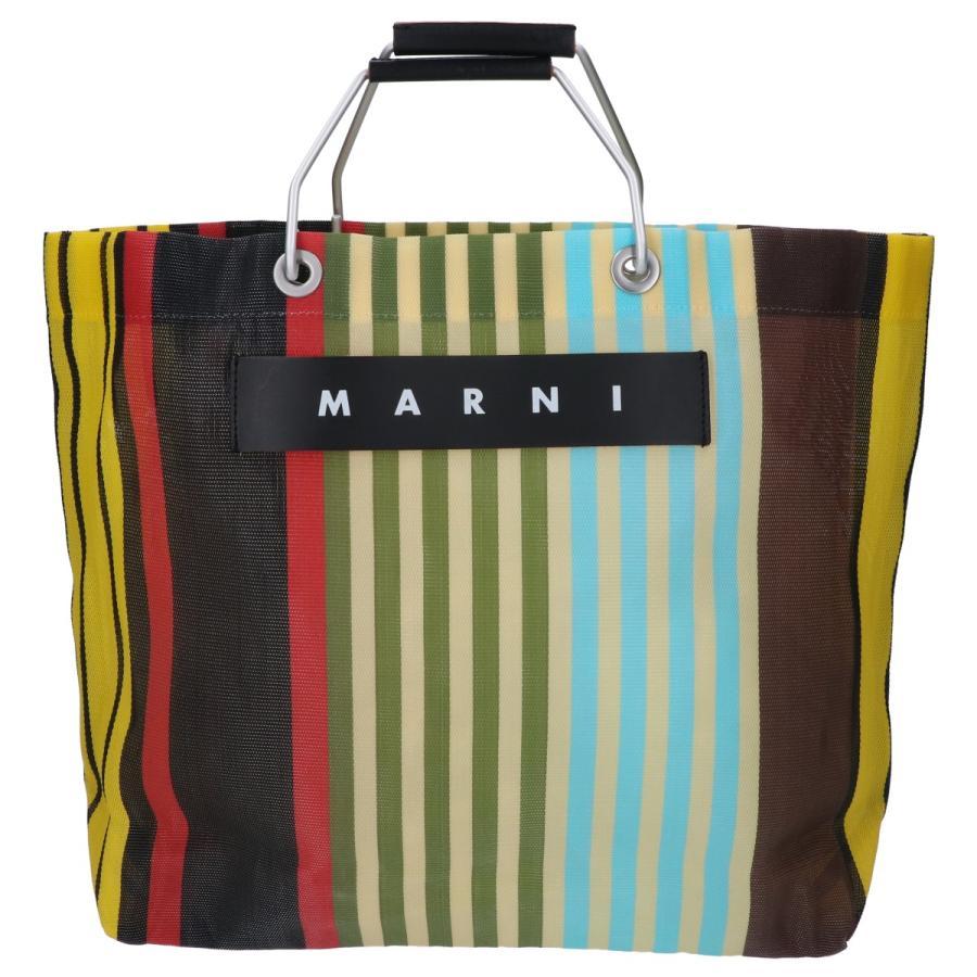 MARNI（マルニ） 美品 MARNI MARKET STRIPE BAG マーケット ストライプ バッグ トートバッグ マルチカラー ...