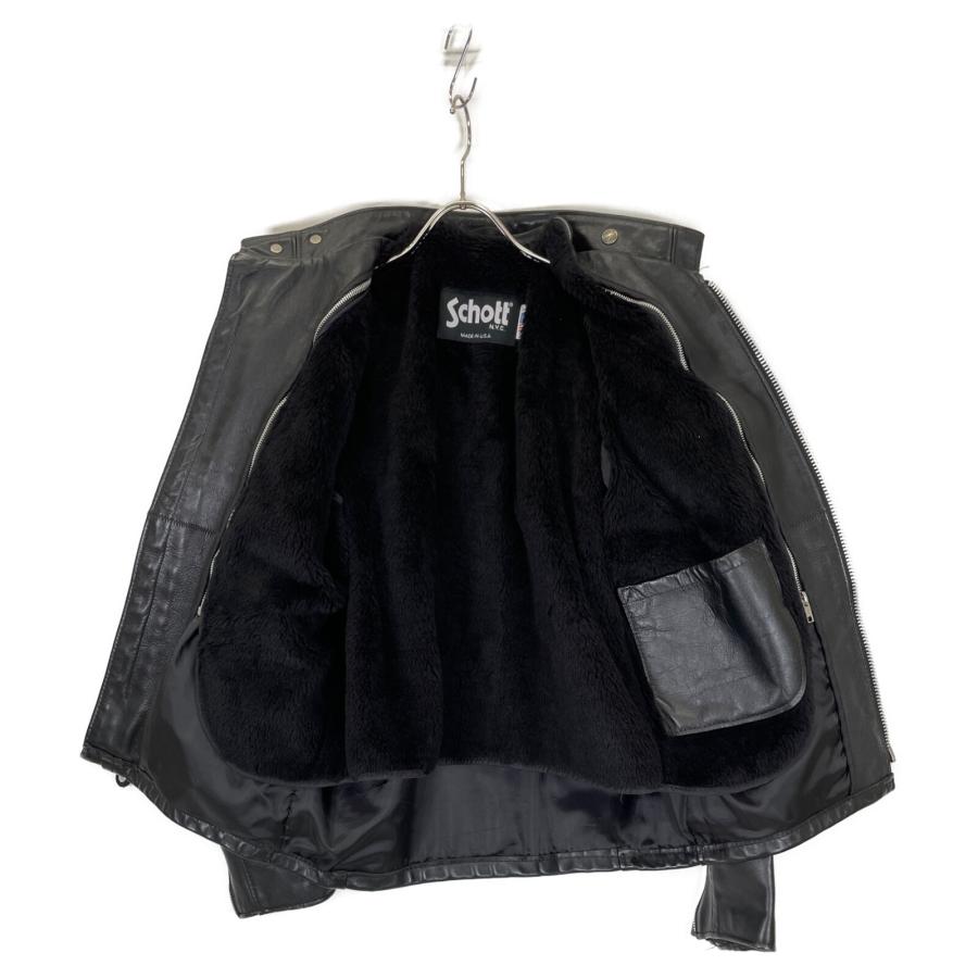 Schott N.Y.C SCHOTT ショット 641 ブラック ボアライナー付き Schott N.Y.C SCHOTT ショット 641 ブラック ボアライナー付き