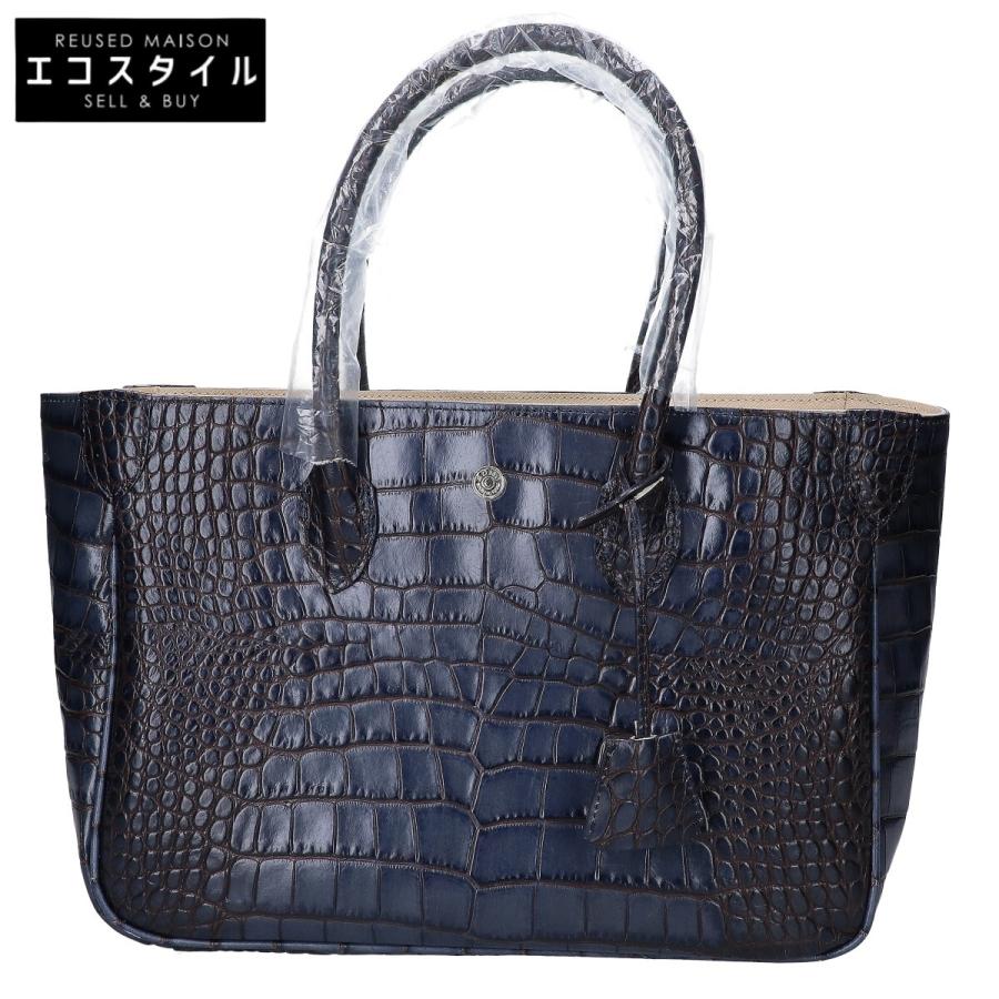 美品 A.D.M.J. Accessoires De Mademoiselle ADMJ 22SC080309 型押しレザー トートバッグ MARINA(CUBA VALLEY) レディース ...