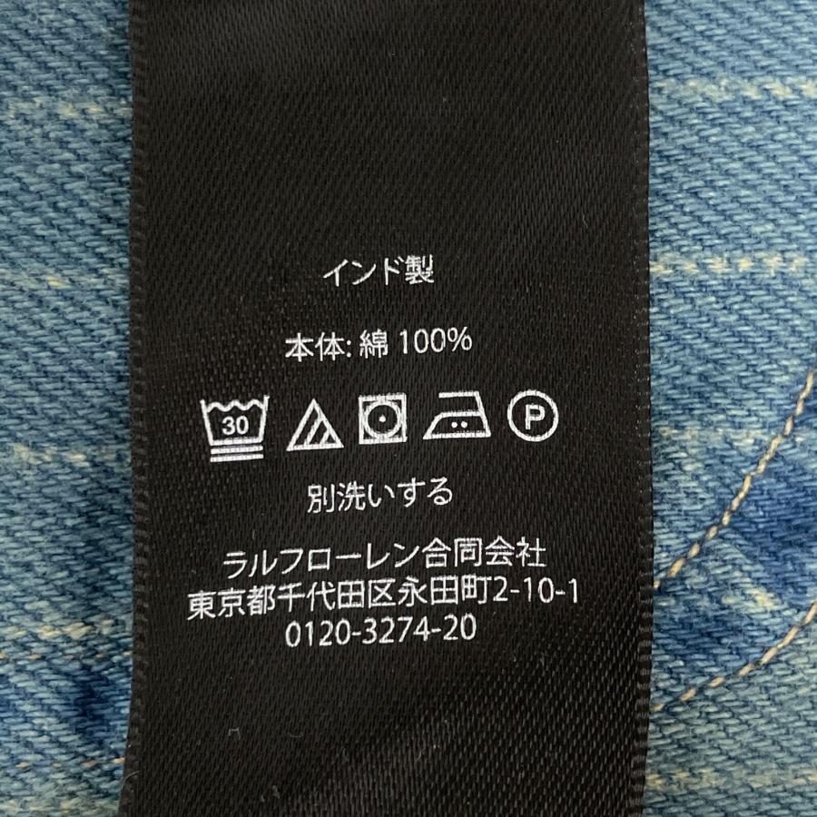 RRL ダブルアールエル 23SS ブルー ウォバッシュデニム USED加工 RRL ダブルアールエル 23SS ブルー ウォバッシュデニム USED加工