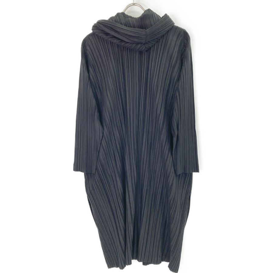 PLEATS PLEASE 20AW PP03-JA633 ブラック ポリエステル サイドスリットフーデッドプリーツコート コート 3 レディース : ブランドリユースショップエコスタイル ...