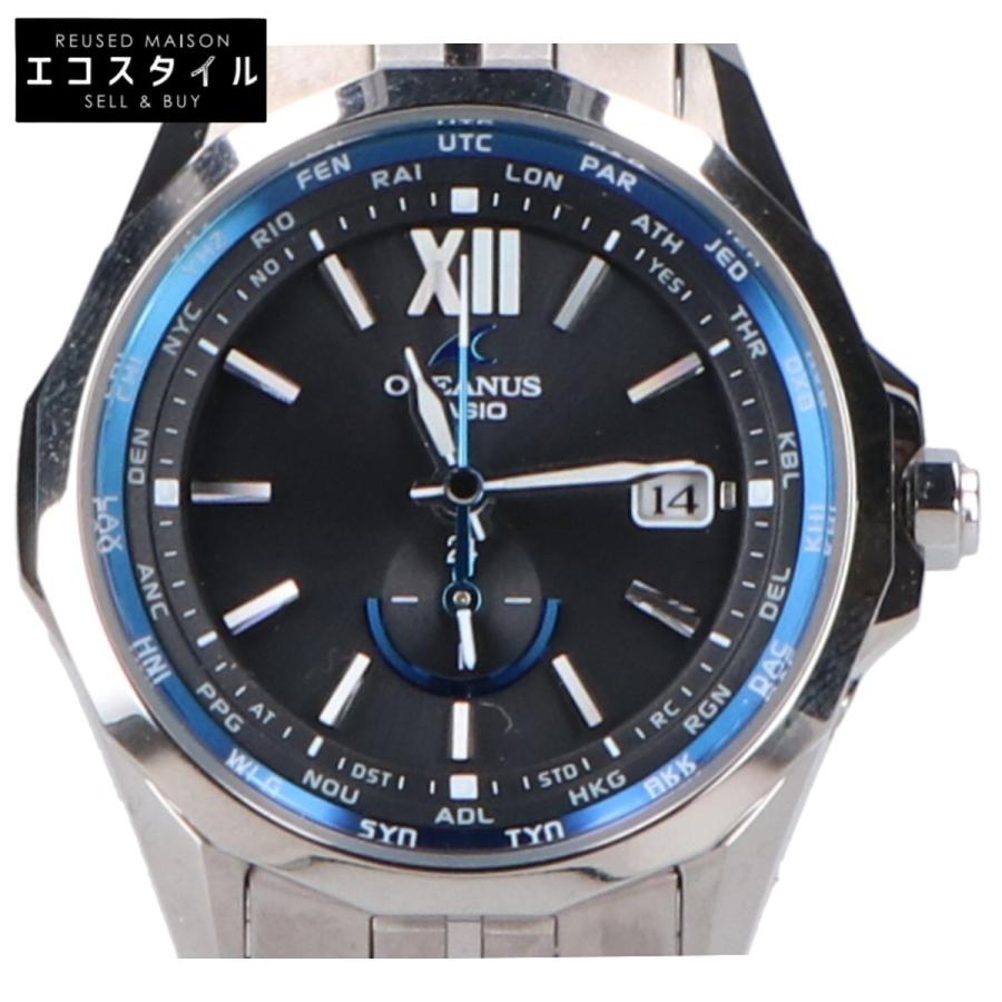 美品 CASIO カシオ OCW-S340-1AJF Manta Ladies OCEANUS オシアナス マルチバンド6 タフソーラー電波 ...