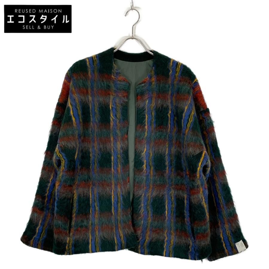 AMERI アメリ N.HOOLYWOOD COMPILE別注 グリーン ウール混 チェック ニットカーディガン F カーディガン ナイロン レディース 中古 : ブランドリユースショップ ...