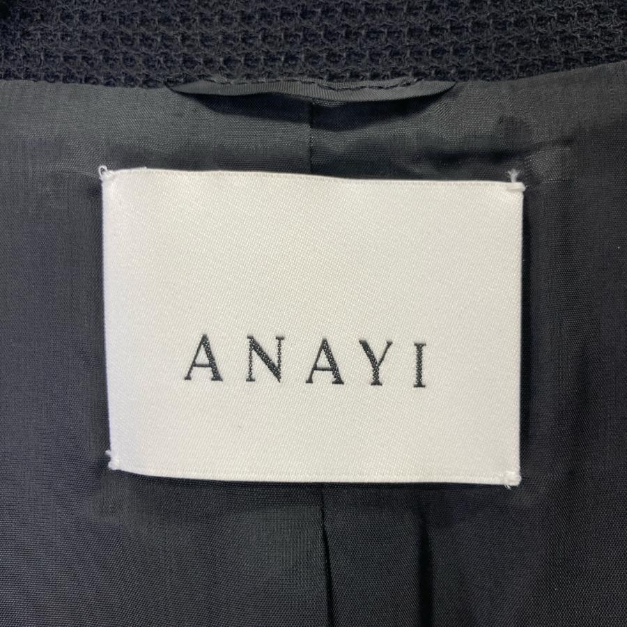 ANAYI アナイ 23年製 ブラック ウール混 ワッフルペプラムジレ ブラック 34 ベスト ウール レディース 中古 : 7765400000077449 : ブランドリユースショップ ...
