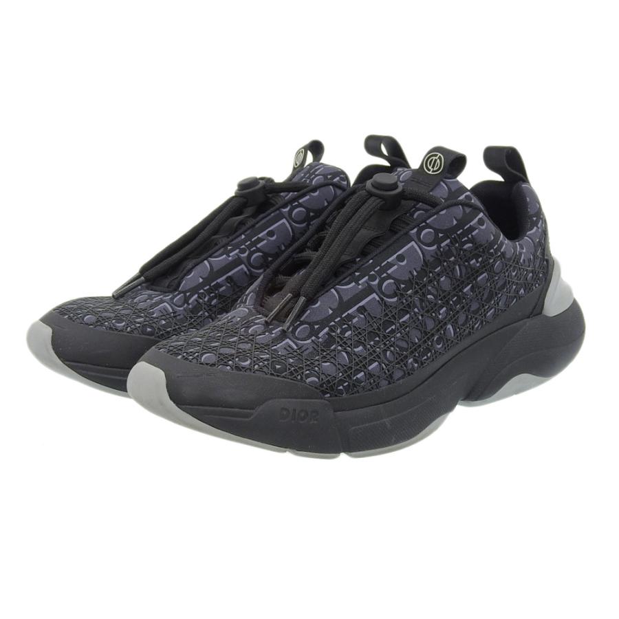 CHRISTIAN DIOR ディオール オブリーク テクニカルファブリック B24 ローカットスニーカー シューズ メンズ ネイビー 40 : ブランドリユースショップエコスタイル - 通販 ...