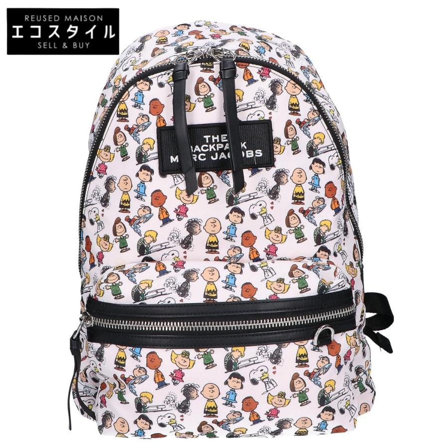 MARC JACOBS マーク ジェイコブス x Peanuts ピーナッツ M0016562 101 ラージ バックパック ホワイトマルチ ...