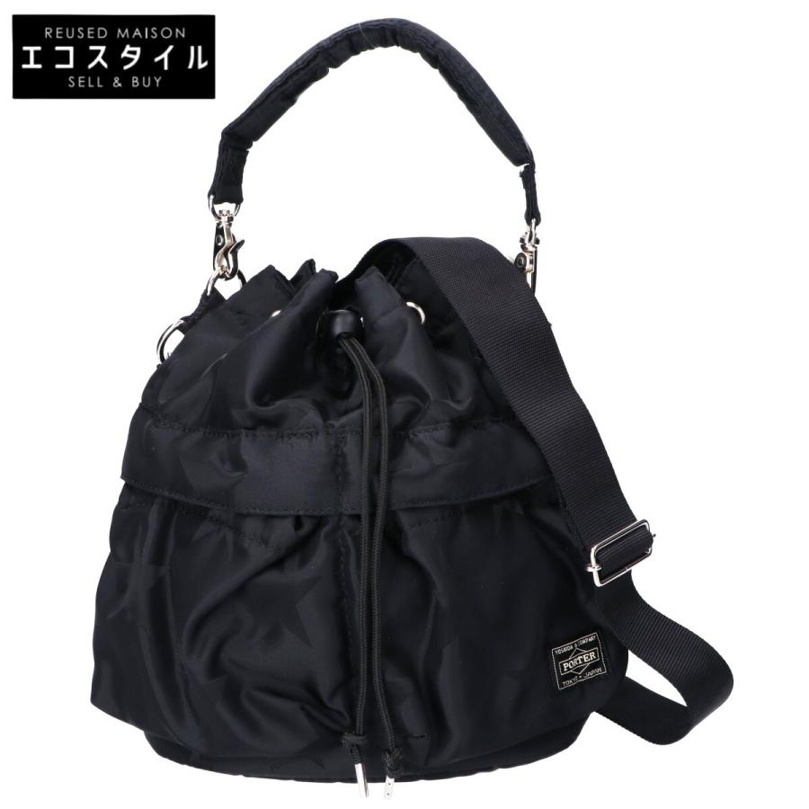 PORTER 美品 ポーター 381-01626 FLAG 2WAY TOOL BAG フラッグ ツールバッグ ハンドバッグ ブラック レディース : ブランドリユースショップエコスタイル ...