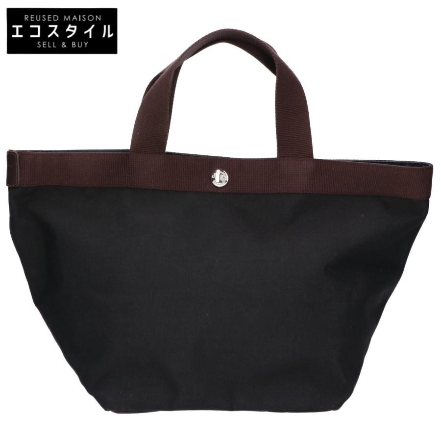 Herve Chapelier エルベシャプリエ 707C コーデュラナイロン 舟型 トートバッグ ノワールxモカ レディース : ブランド ...