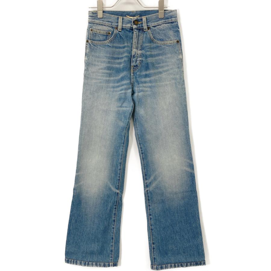 SAINT LAURENT PARIS サンローランパリ 705103 インディゴ ブーツカットデニムパンツ インディゴブルー 25 ボトムス ...