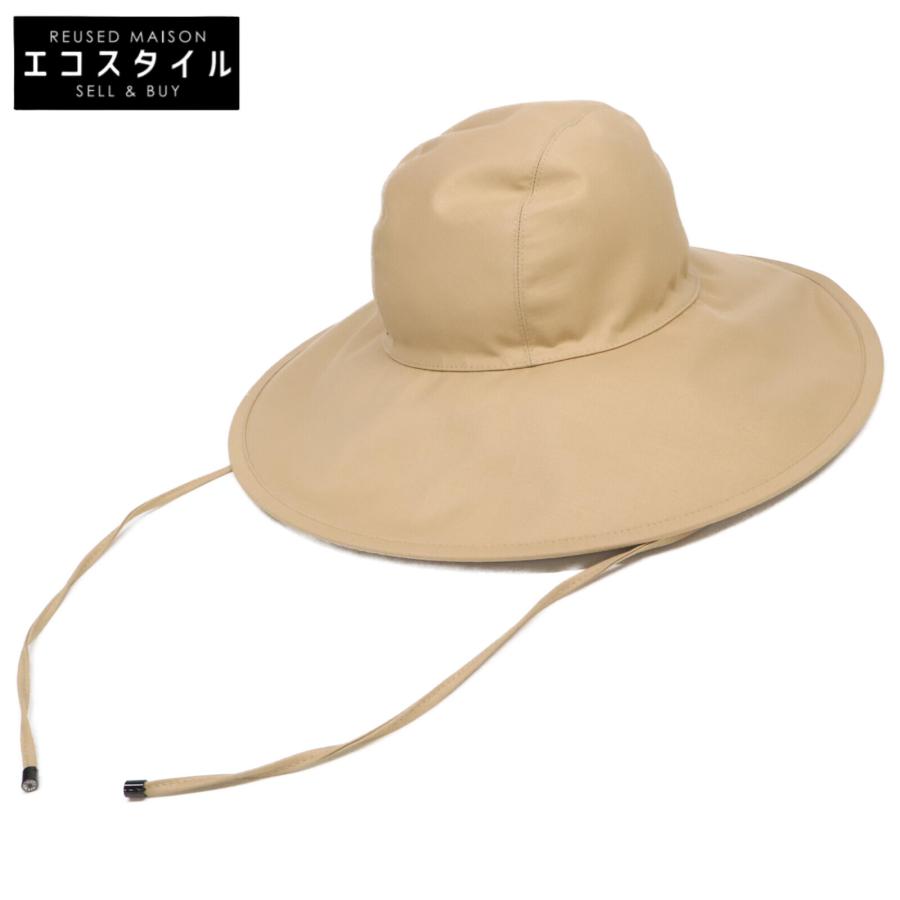 新品同様 HERMES エルメス H刺繍 サファリハット 帽子 58 ベージュ レディース : ブランドリユースショップエコスタイル - 通販 - Yahoo!ショッピング